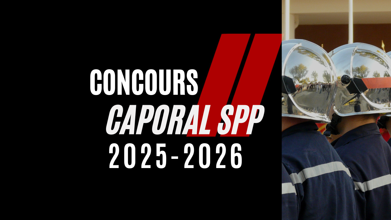 Concours caporal SPP 2025-2026 - Info Pompiers
